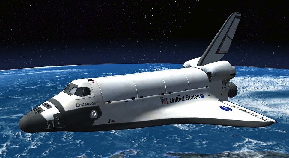 Space Shuttle - 3D scene - US Mozaik Digital Education and Learning