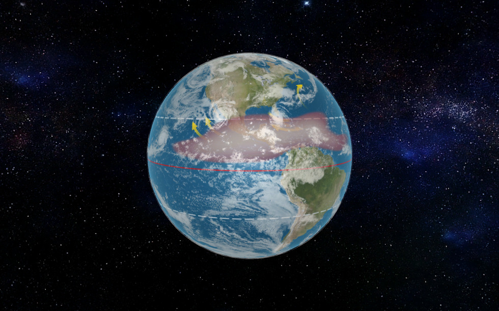 Tropical cyclones - 3D scene - US Mozaik Digital Education and Learning