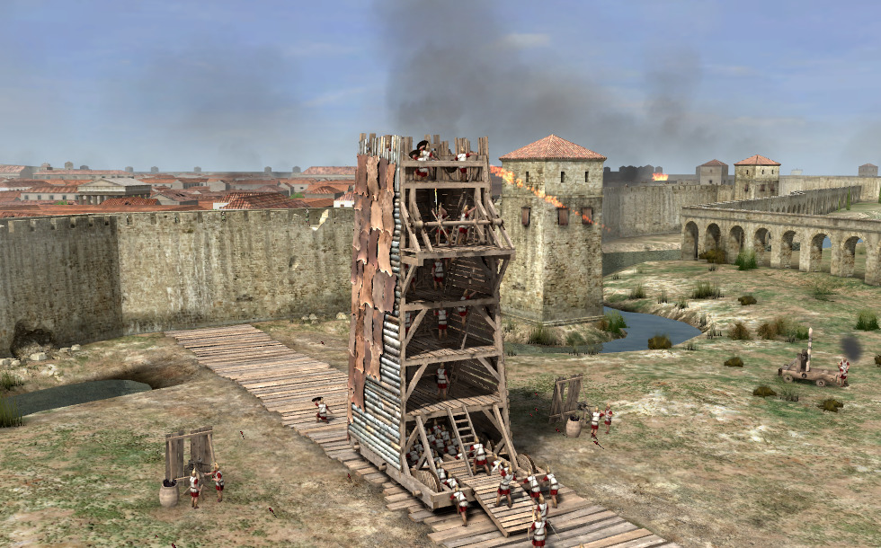 Macedonian siege tower (4th century BC) - 3D scene - US Mozaik Digital ...