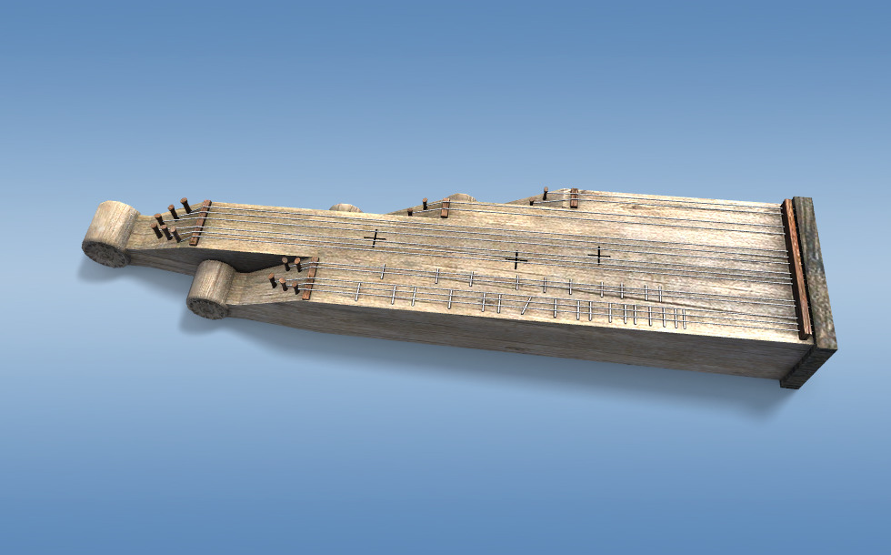 Zither - 3D scene - US Mozaik Digital Education and Learning