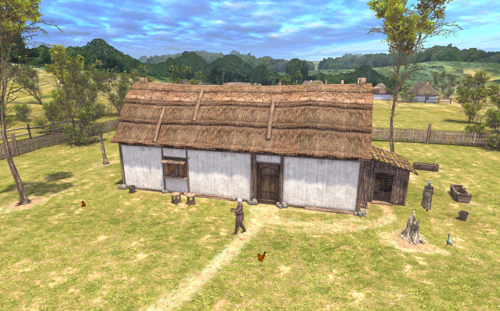 Medieval farmhouse - 3D scene - US Mozaik Digital Education and Learning