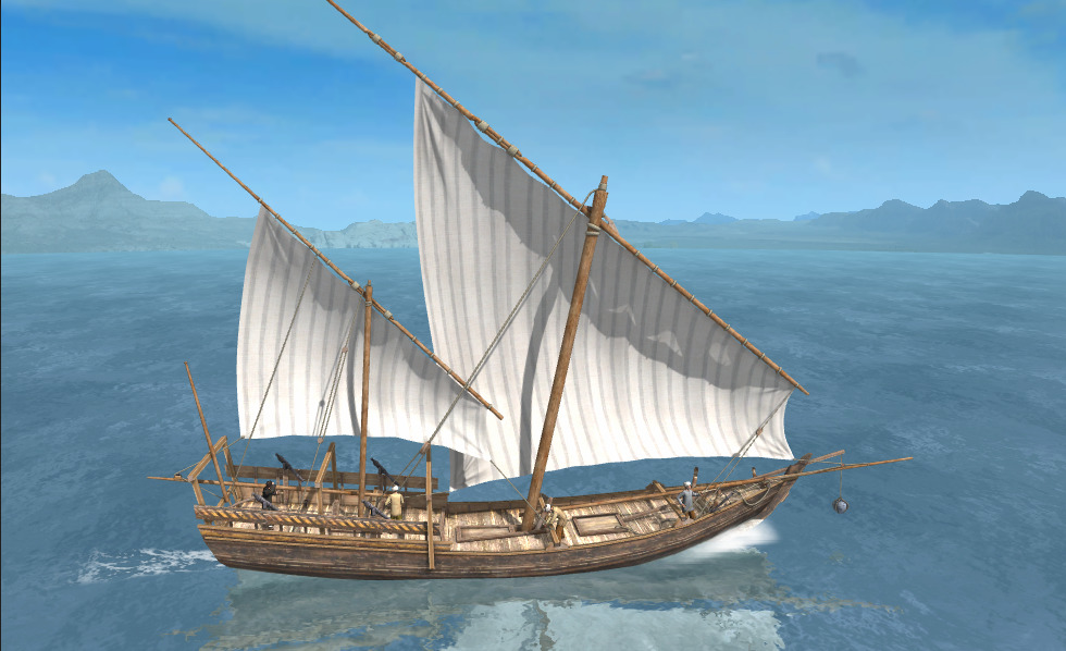 Traditional Arab sailboat (Sambuk) - 3D scene - US Mozaik Digital ...