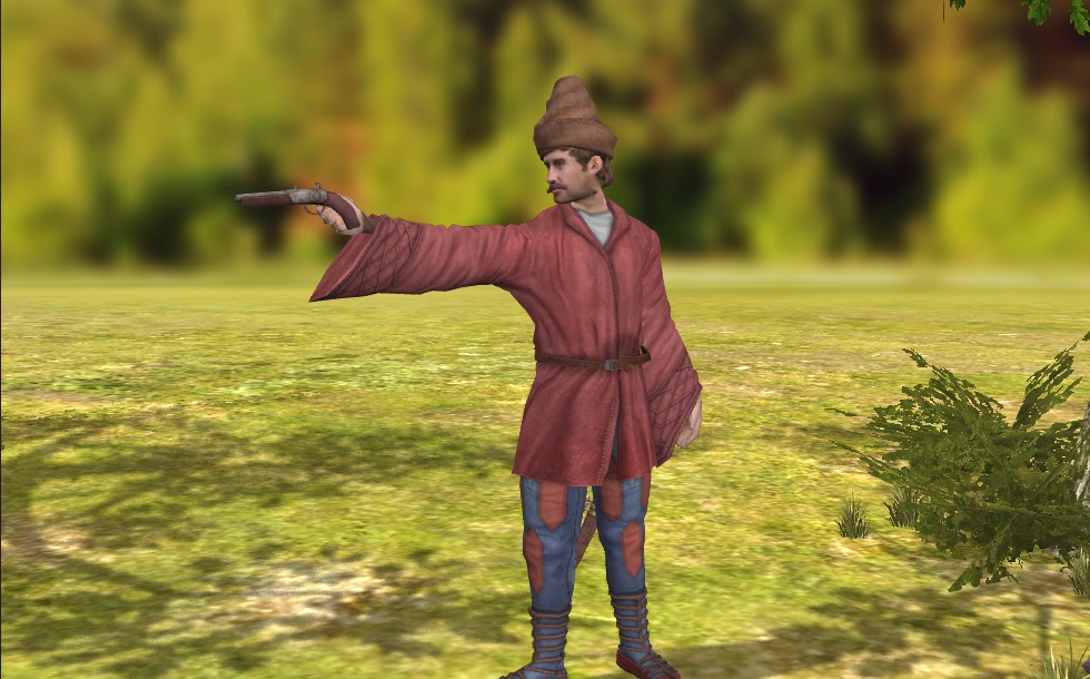 Kuruc soldier - 3D scene - US Mozaik Digital Education and Learning