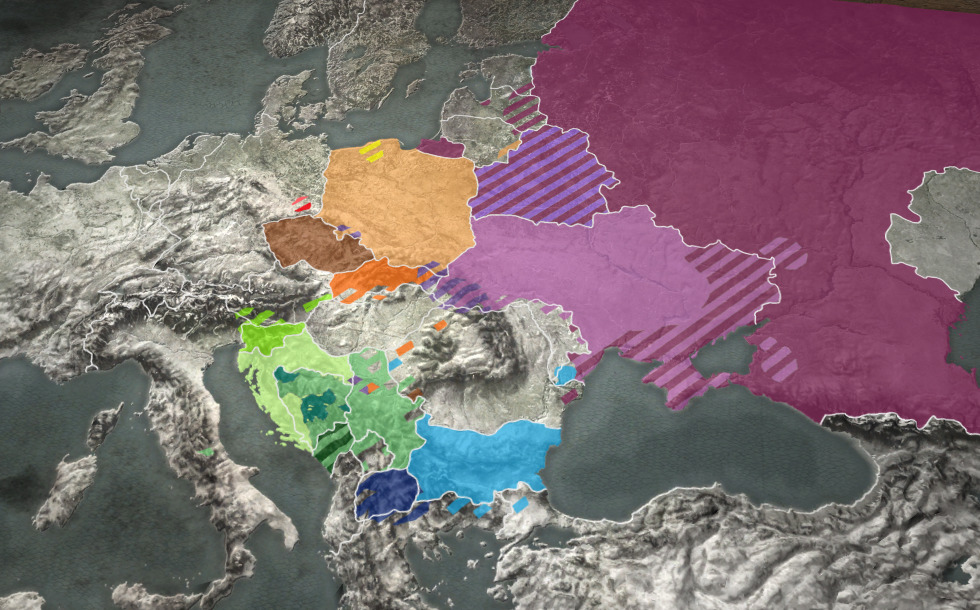 Pueblos eslavos - escena en 3D - US Educación digital y aprendizaje Mozaik