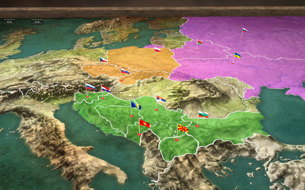 Pueblos eslavos - escena en 3D - US Educación digital y aprendizaje Mozaik