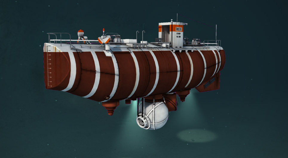 The bathyscaphe Trieste - 3D scene - US Mozaik Digital Education and ...