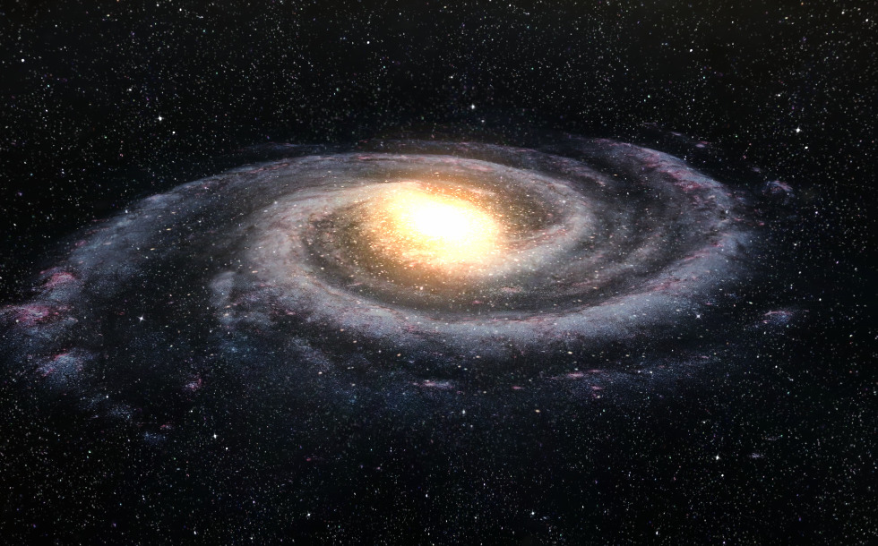 Via Láctea - Cena 3D - US Ensino e aprendizagem digitais Mozaik